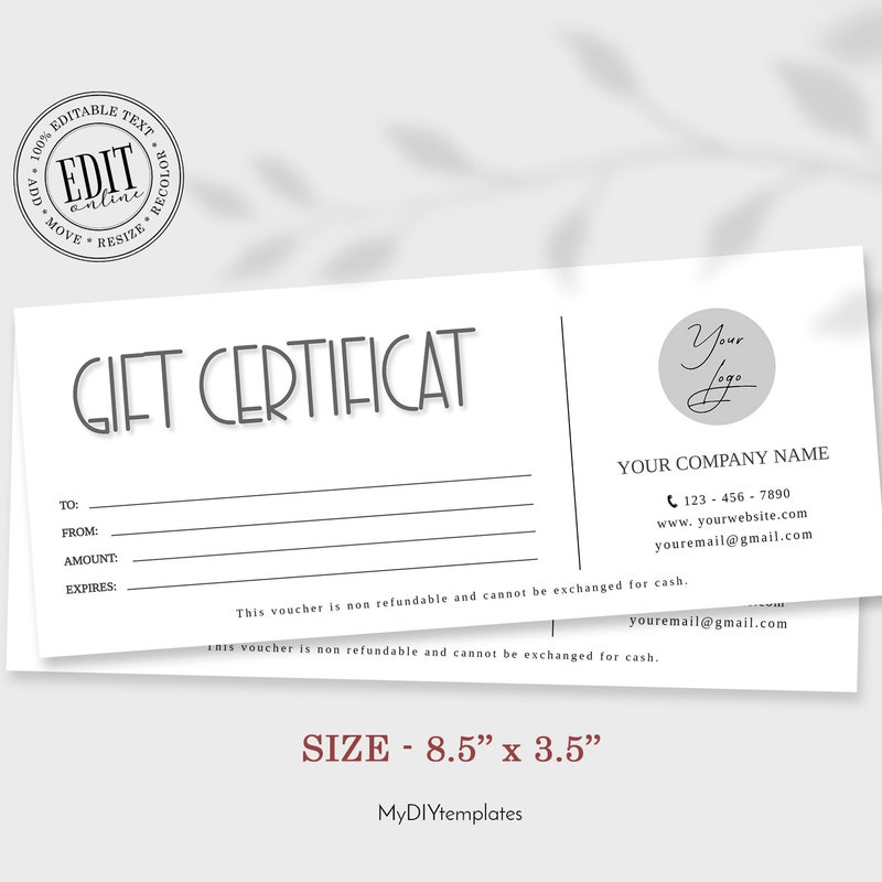 Gift Certificate Template - 60+ Gift Ideas for 2025