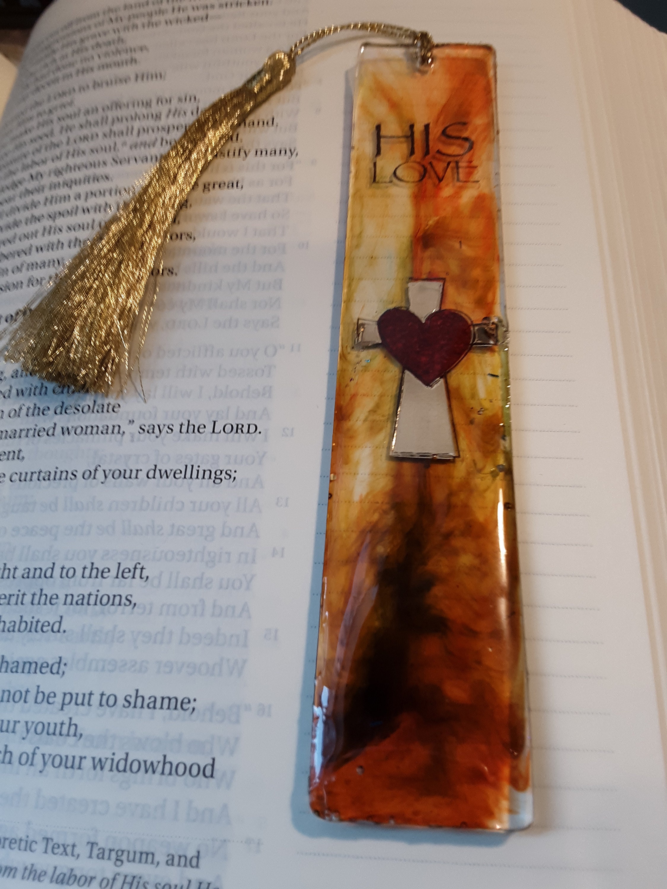 Christian Cross Epoxy Book Marks/inspiration/bible Verse/christian ...