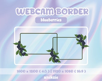 Pomegranate Stream Webcam Border, Game Capture Frame, Twitch Fruit ...