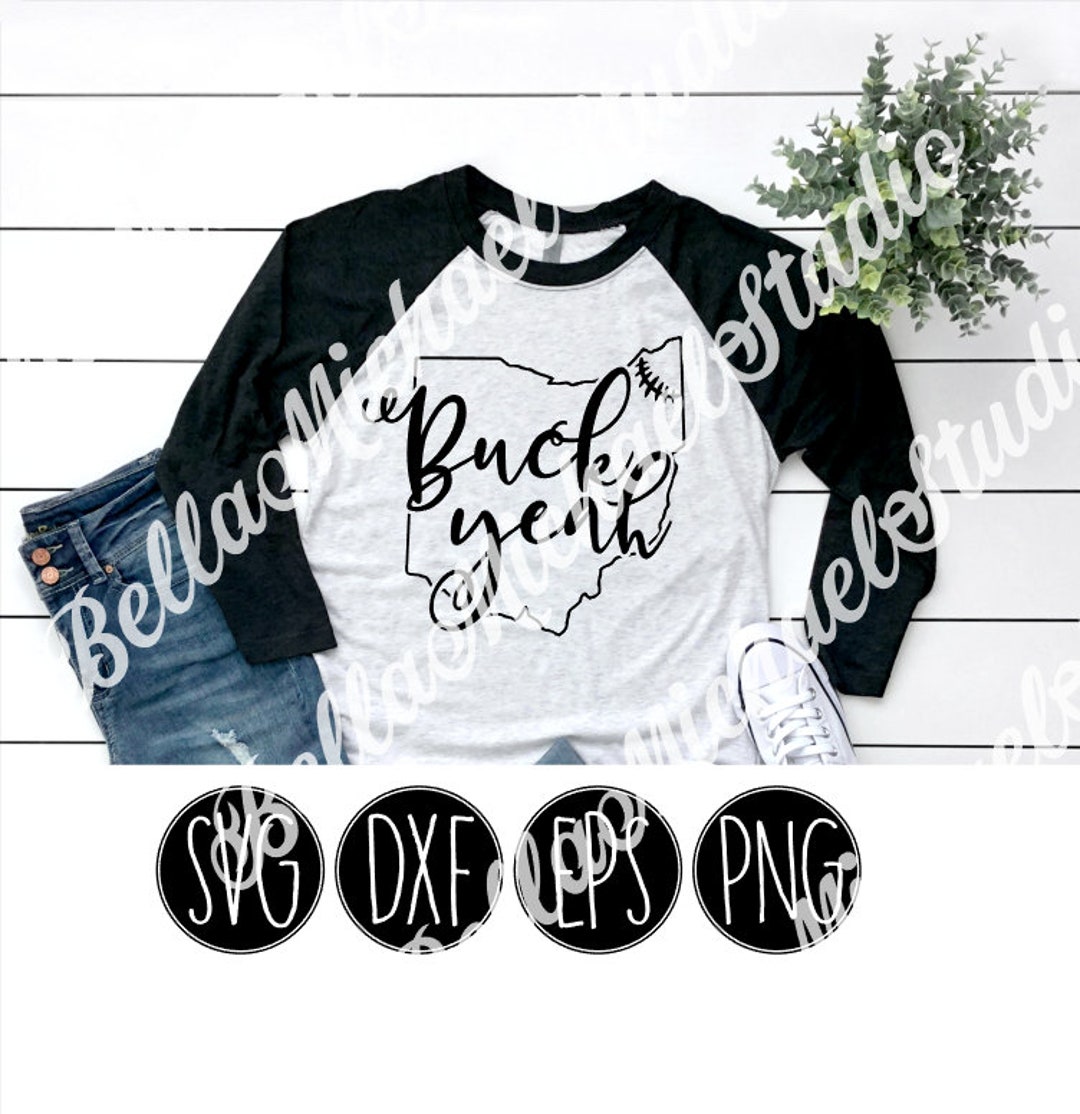 Buck Yeah Script in Ohio Football - .svg .png .pdf .eps .dxf - Instant ...