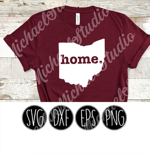 Ohio Home .svg .png .pdf .eps .dxf Instant Download Cut | Etsy