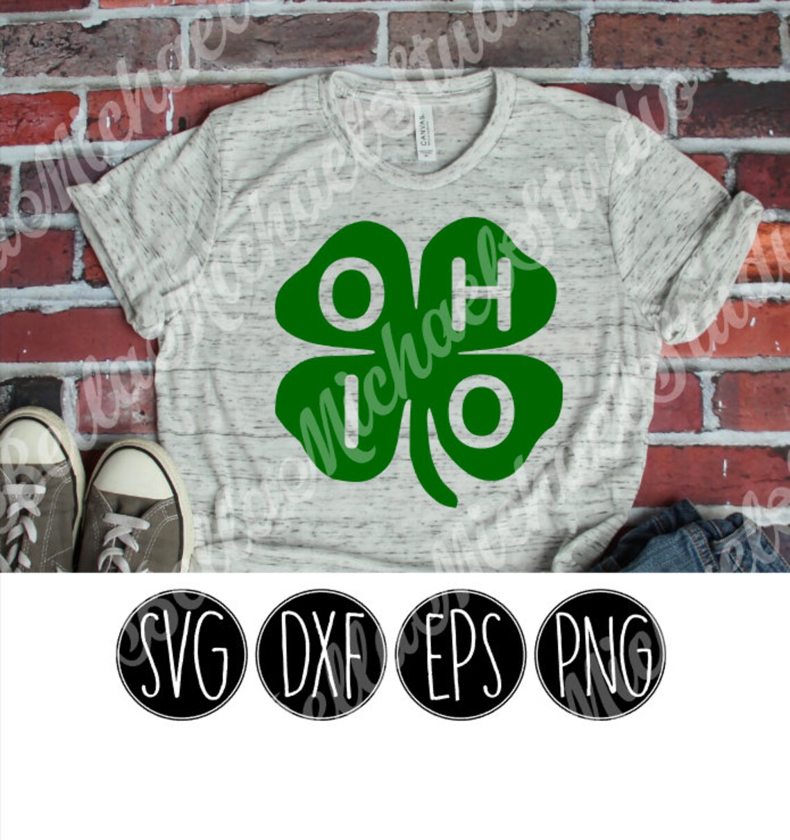 Ohio Shamrock - .svg .png .pdf .eps .dxf - Instant Download - Cut File ...