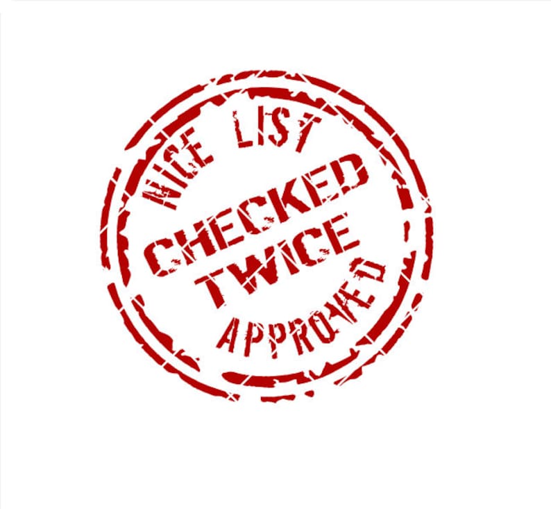 Nice List Approved STAMP - .svg .png .pdf .eps .dxf - Instant Download ...
