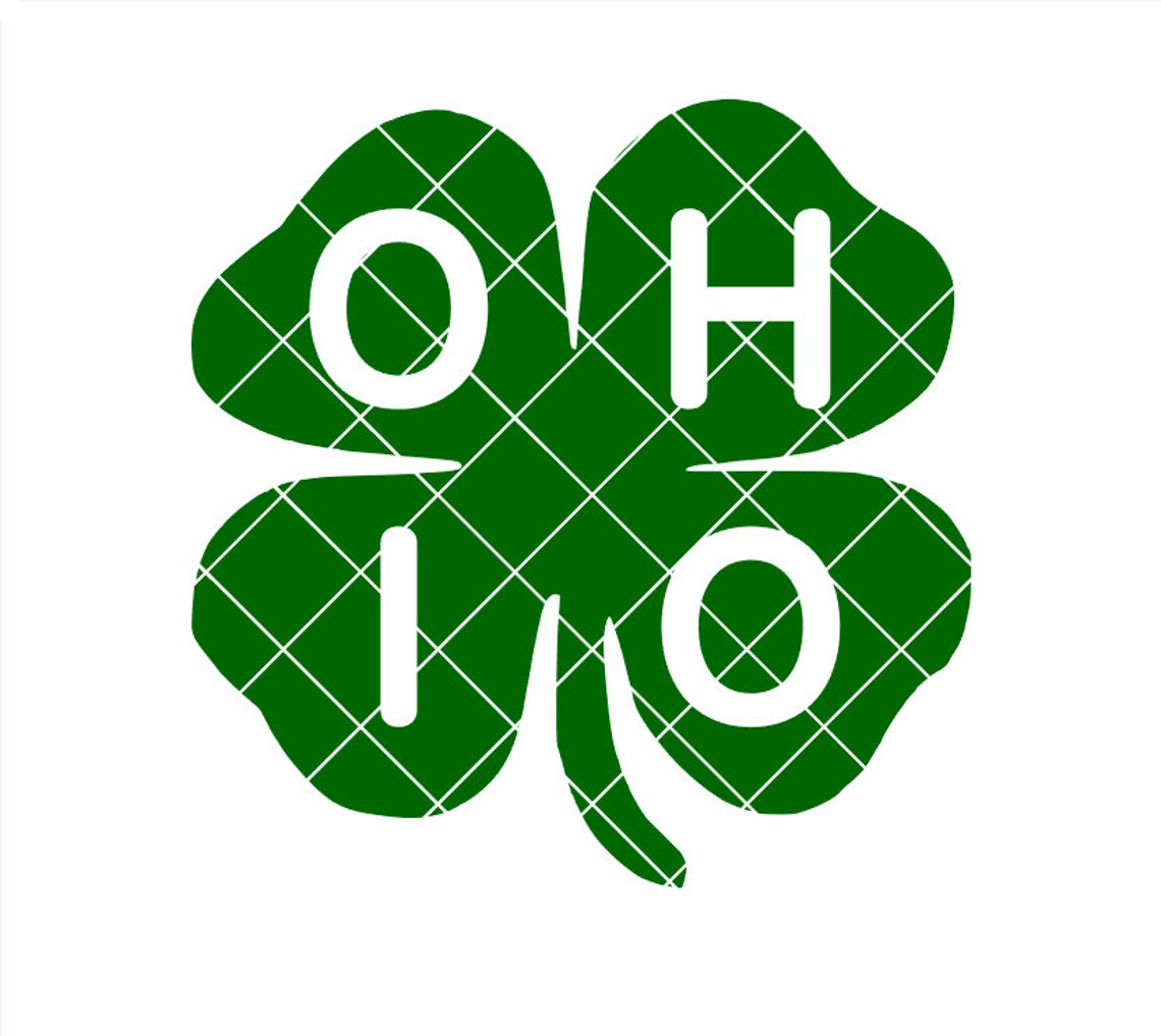 Ohio Shamrock - .svg .png .pdf .eps .dxf - Instant Download - Cut File ...
