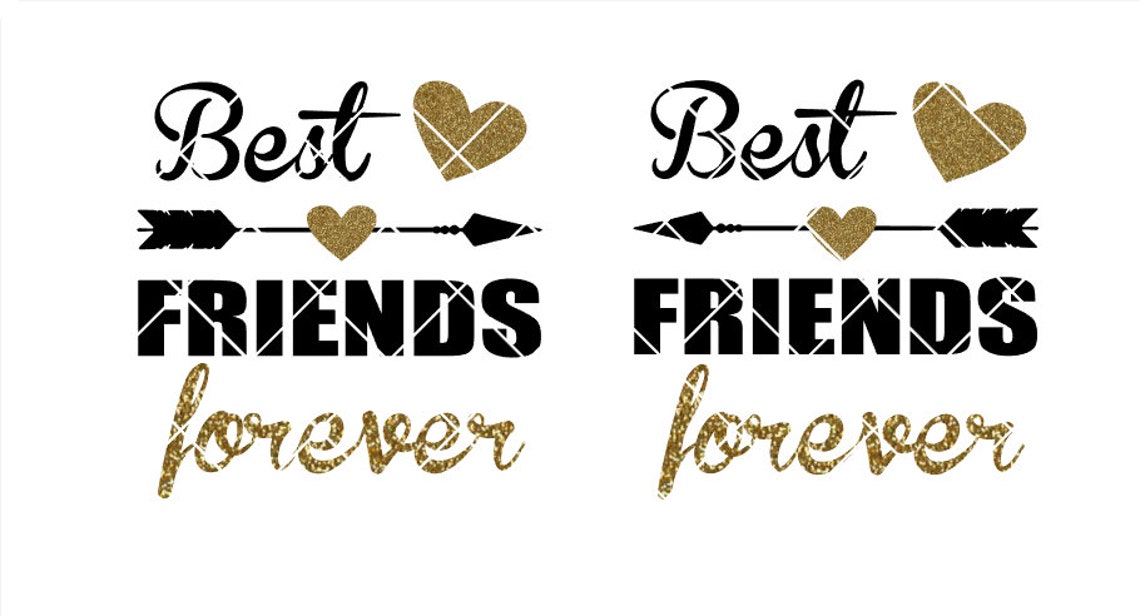 Best Friends Forever .svg .png .pdf .eps .dxf Instant - Etsy