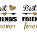 Best Friends Forever .svg .png .pdf .eps .dxf Instant Download Cut File ...