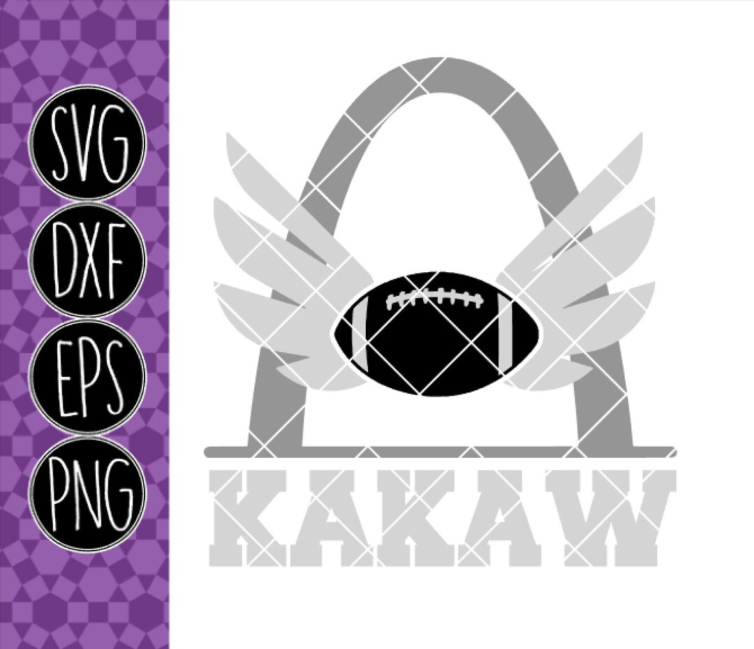 Kakaw Arch Football Wings SVG – STL Vector Cut File (digital Download ...