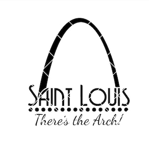 Saint Louis STL There's the Arch! - .svg .png .pdf .eps .dxf - Instant ...