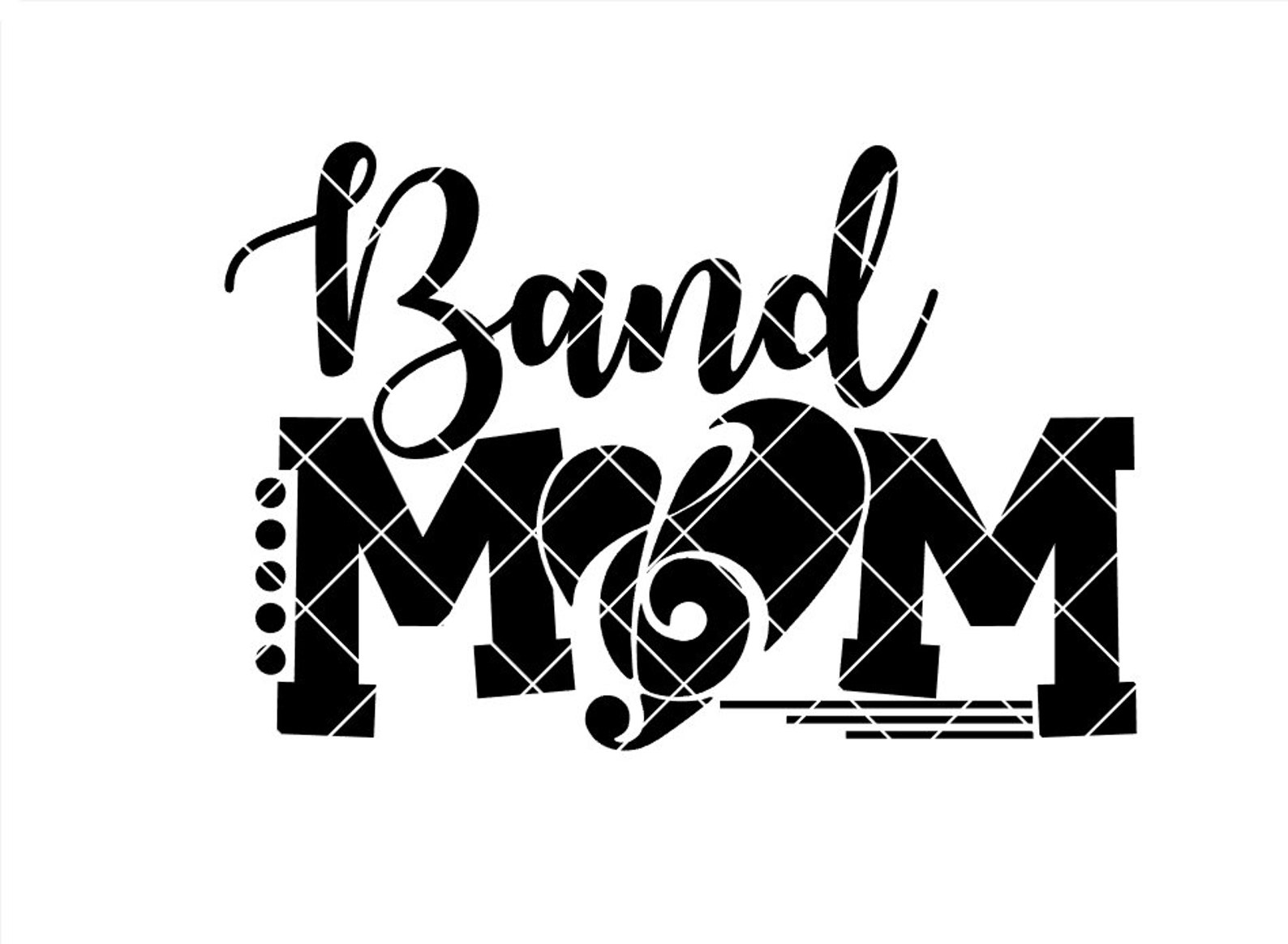 BAND MOM - .svg .png .pdf .eps .dxf - Instant Download - Cut File - Etsy