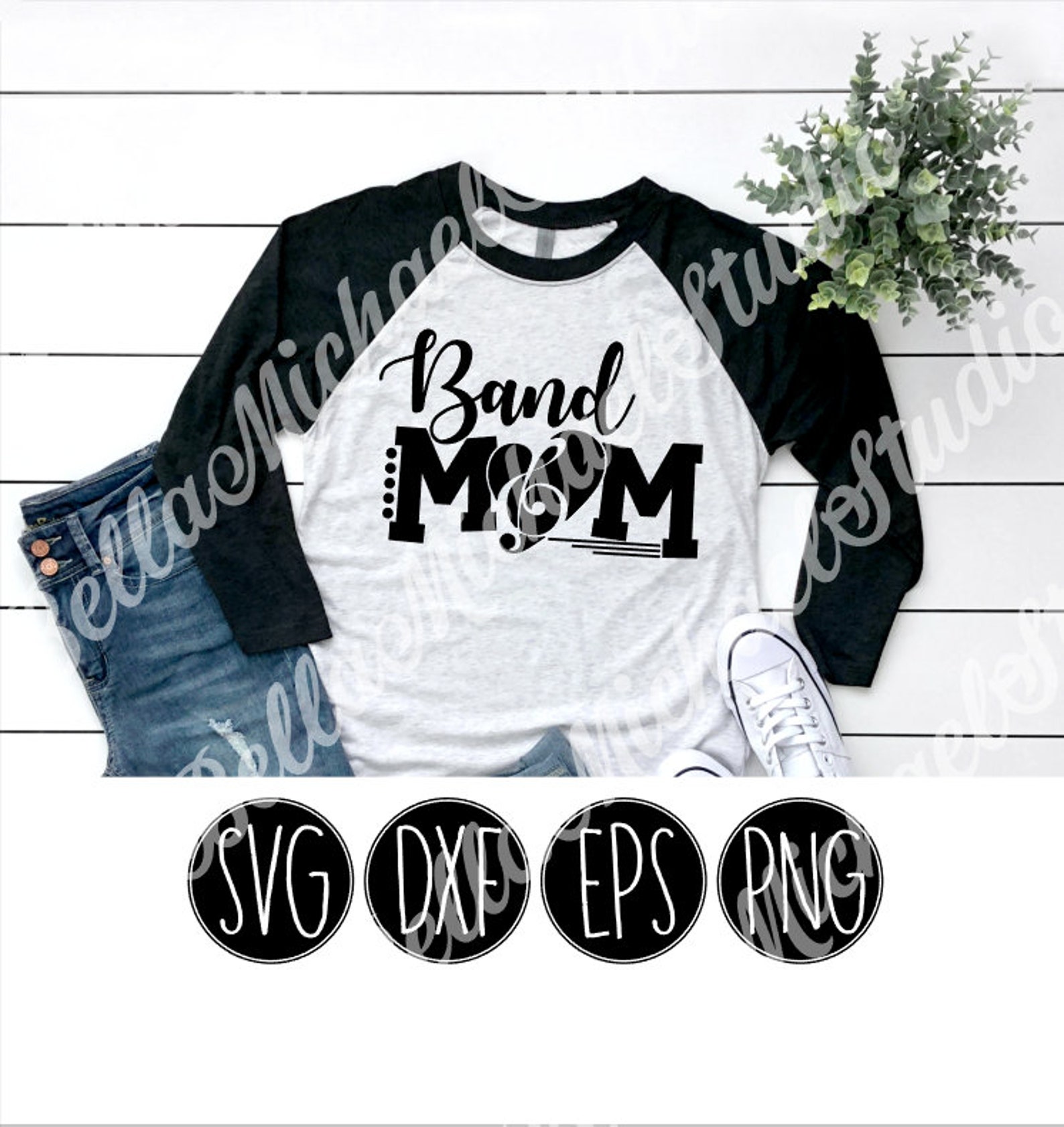 BAND MOM - .svg .png .pdf .eps .dxf - Instant Download - Cut File - Etsy
