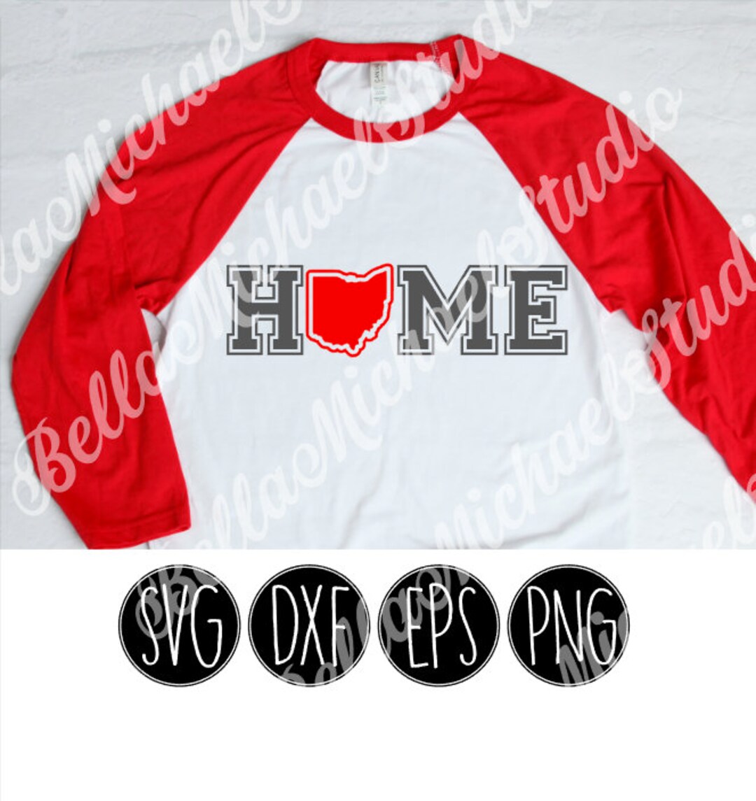Home OHIO - .svg .png .pdf .eps .dxf - Instant Download - Cut File - Etsy