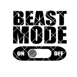 Beast Mode ON - .svg .png .pdf .eps .dxf - Instant Download - Cut File ...