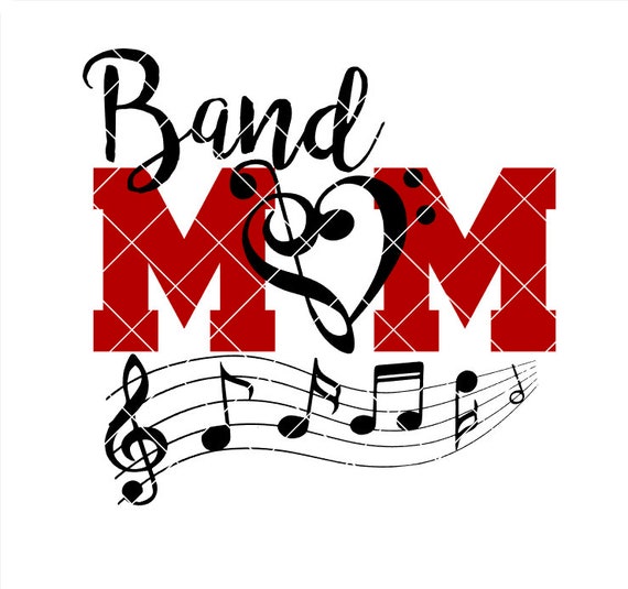 Band Mom .svg .png .pdf .eps .dxf Instant Download Cut - Etsy