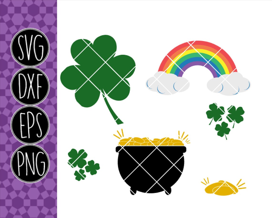 Simple St. Patricks Day Clipart - .svg .png .pdf .eps .dxf - Instant ...