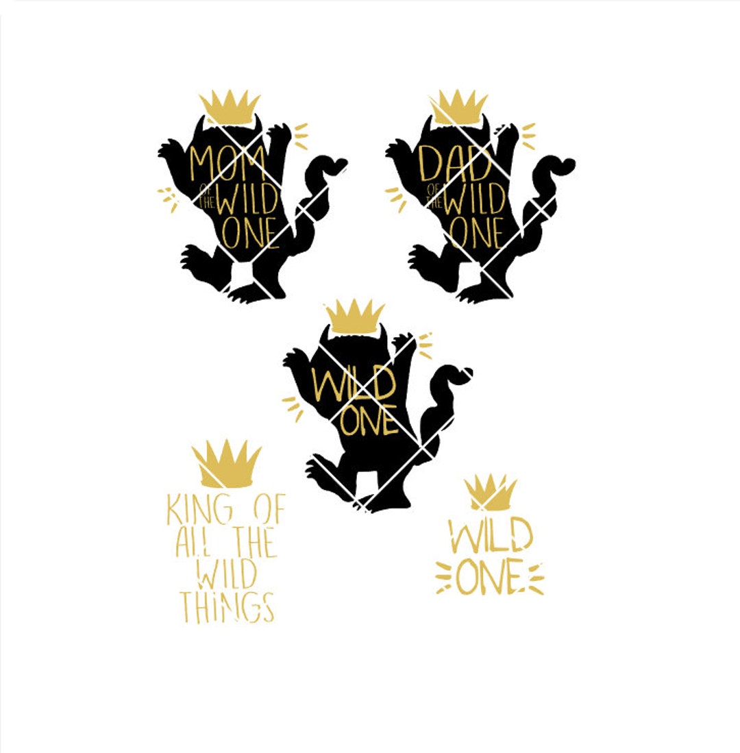 Wild One Mini Bundle - .svg .png .pdf .eps .dxf - Instant Download ...
