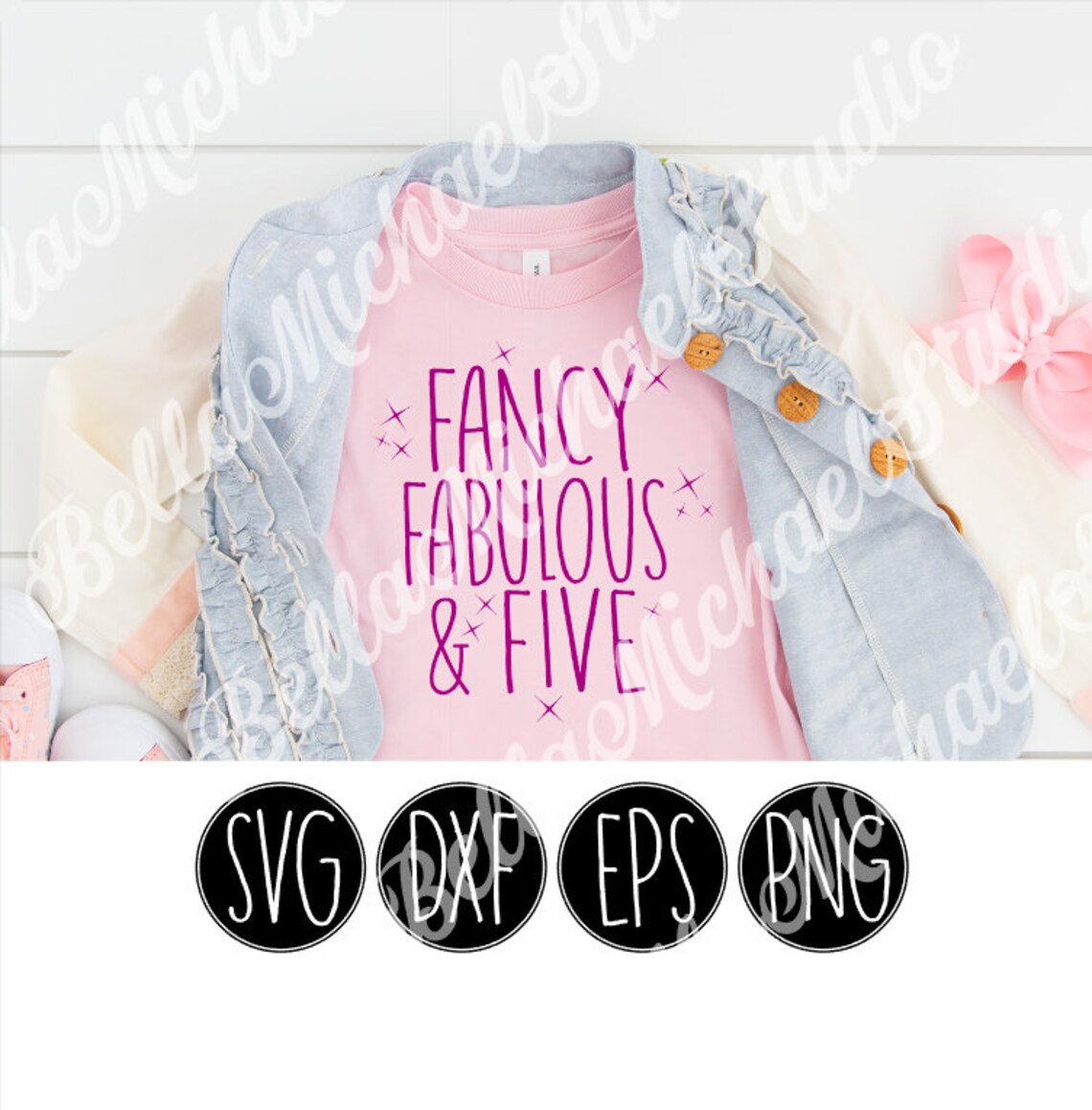 Fancy Fabulous and FIVE - .svg .png .pdf .eps .dxf - Instant Download ...