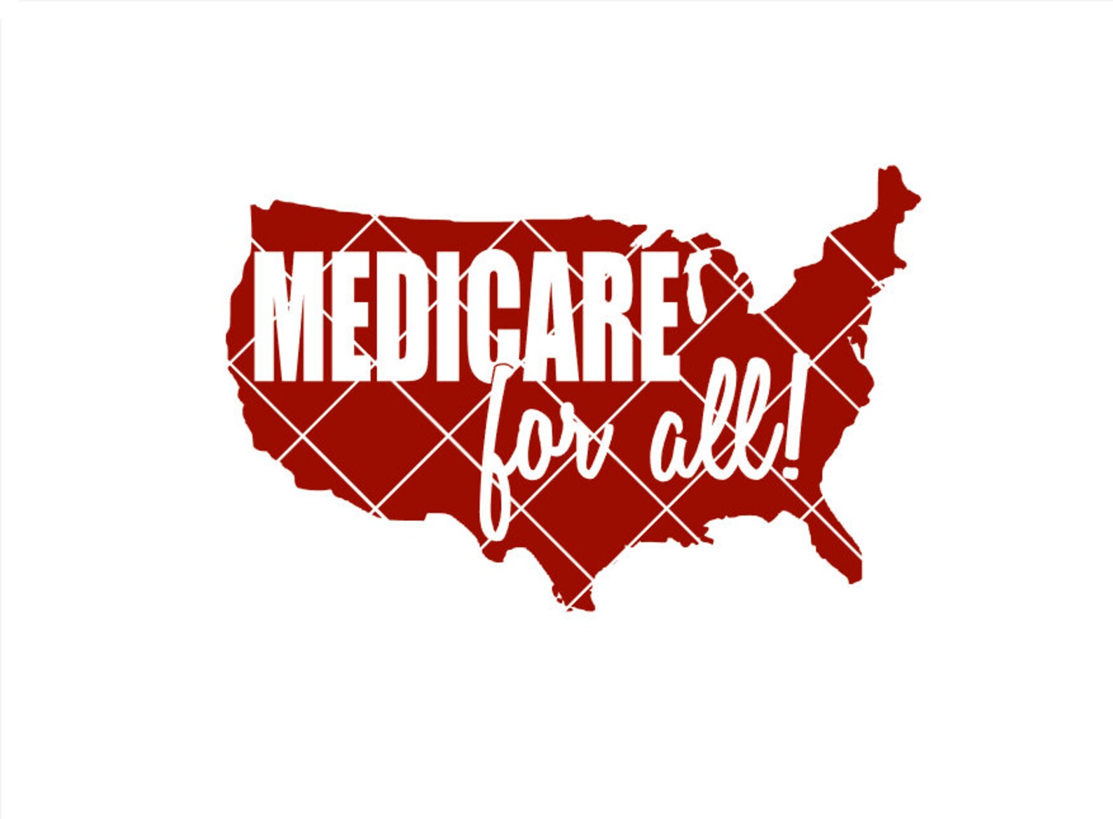Medicare for All .svg .png .pdf Instant Download Cut - Etsy