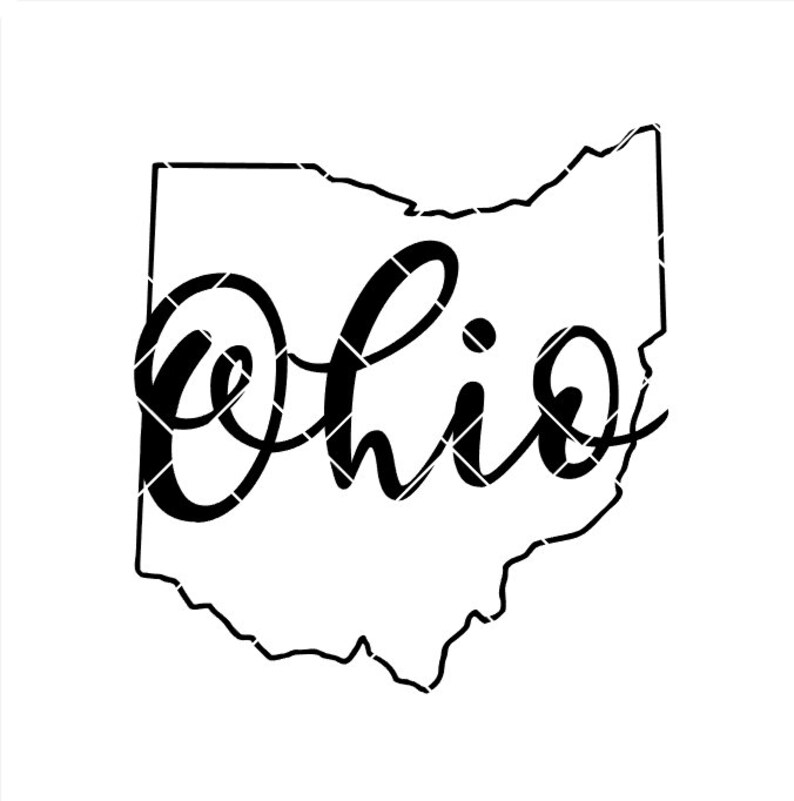 Ohio in Script State .svg .png .pdf .eps .dxf Instant - Etsy
