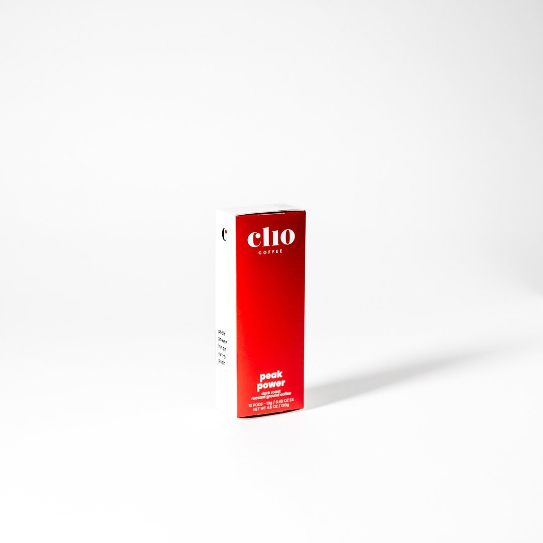 Clio Coffee Premium Pods peak Power, 10-pod Pack - Etsy