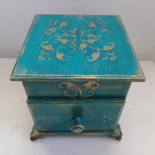 Emerald Green and Gold Boxes - Etsy