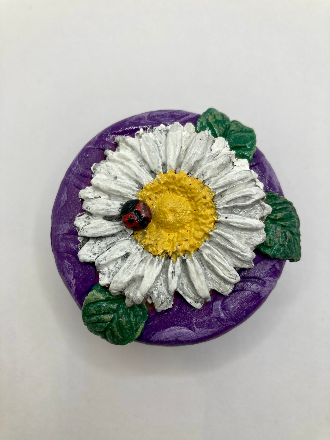 Ladybug Daisy Stash Tin - Good Luck Gift Box - Flower Mint Container ...