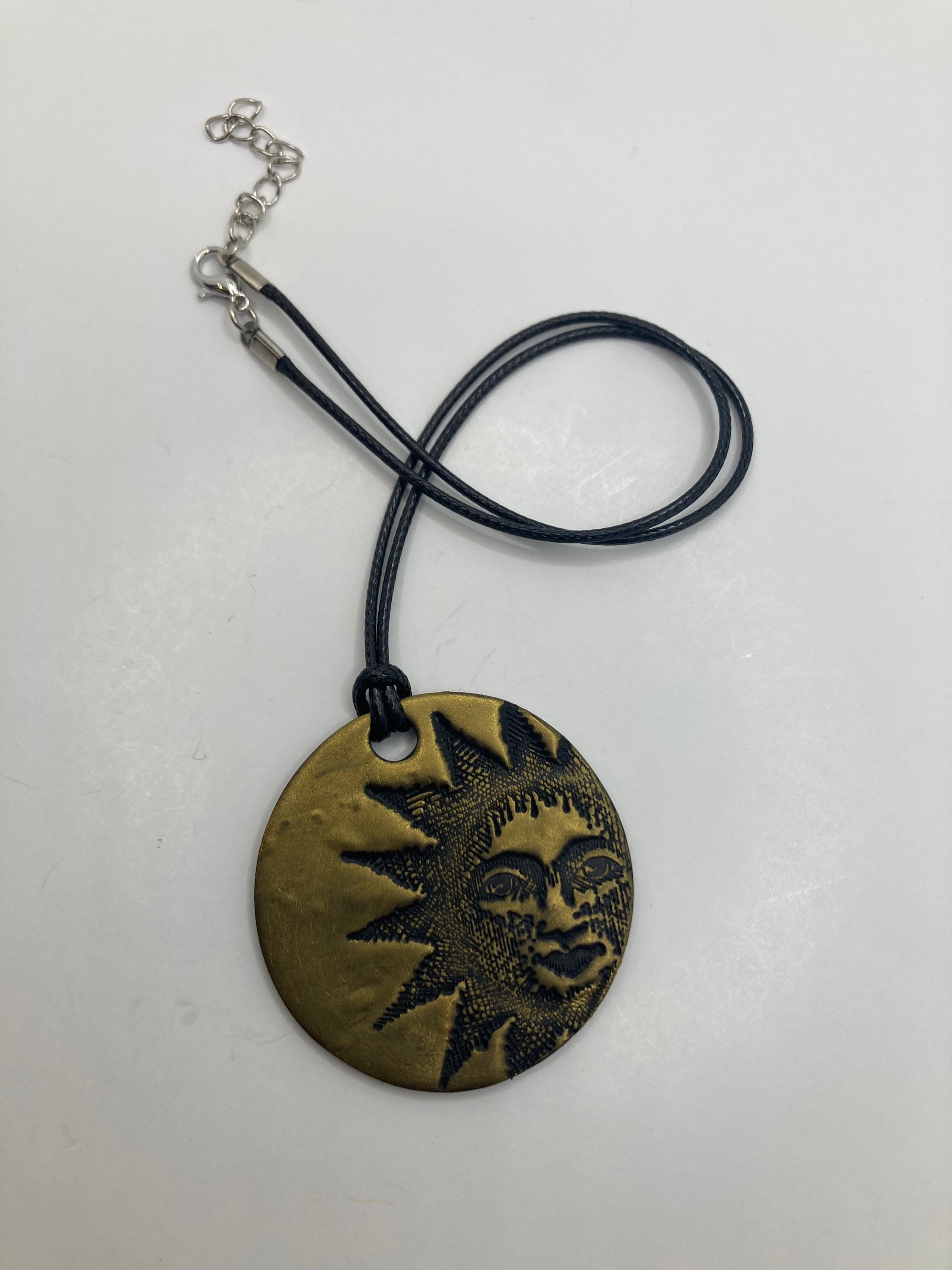 Sun Necklace - Sunshine Pendant- Gold Sun Necklace - Sunrise Charm ...