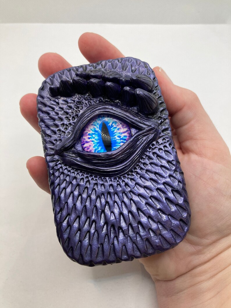 Dragon Eye Tin: Hand Sculpted Polymer Clay Container - Etsy