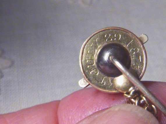 Victorian Chatelaine Brooch Pin - Gem