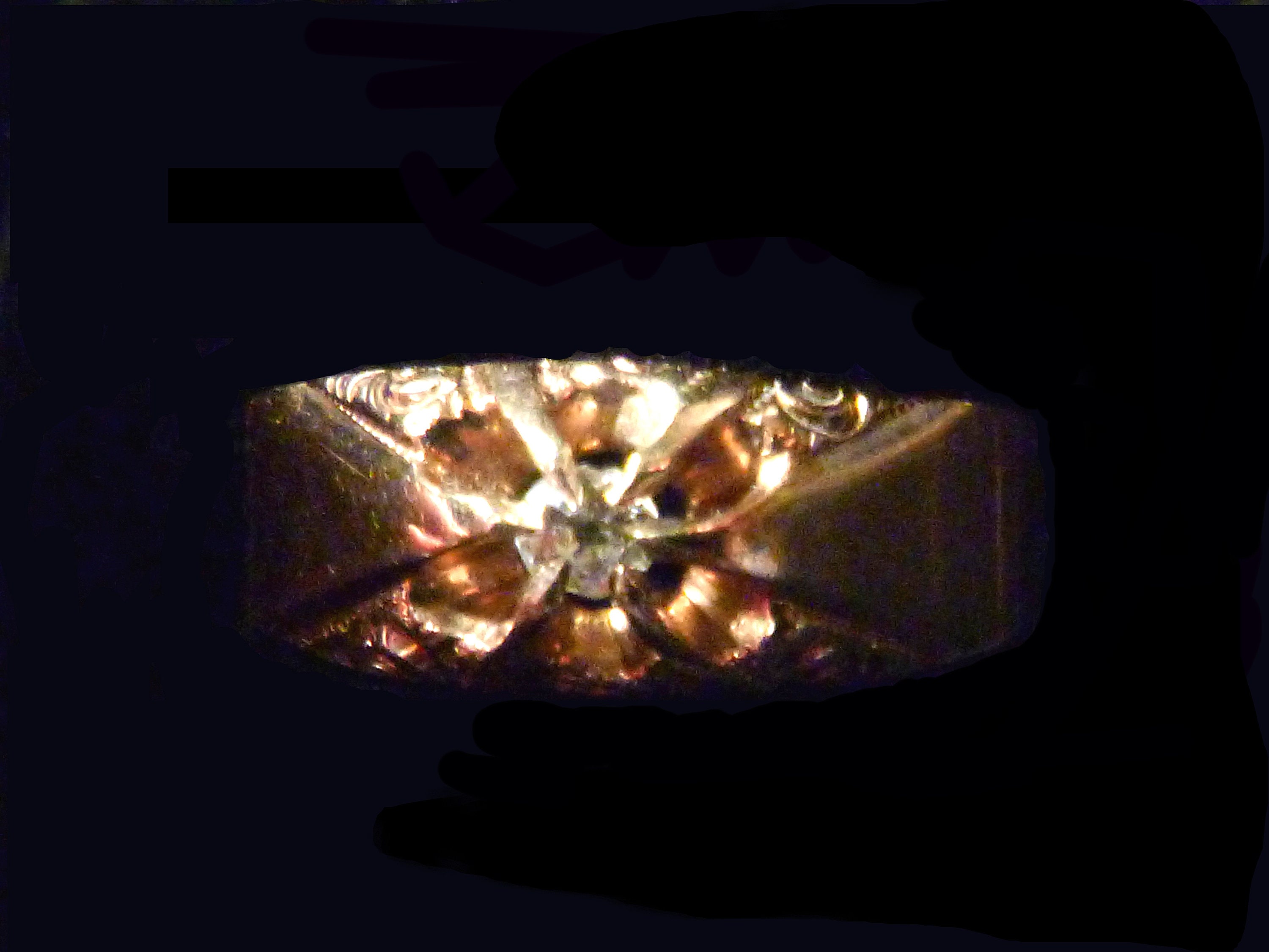 10K Gold Old Swiss Cut Diamond Ring - Etsy