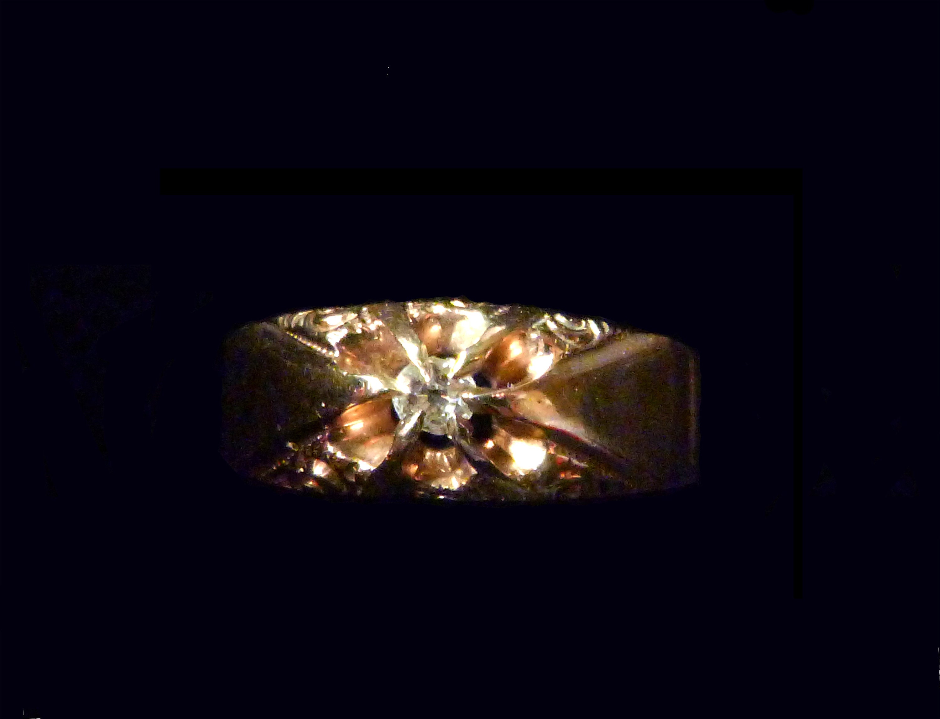 10K Gold Old Swiss Cut Diamond Ring - Etsy