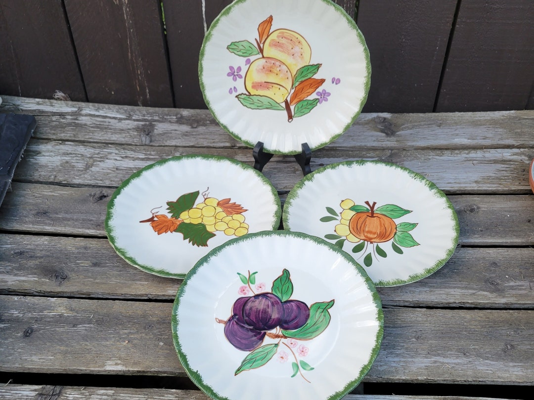 Vintage Blue Ridge Southern Potteries Dessert/salad Plates, Set of 4 ...