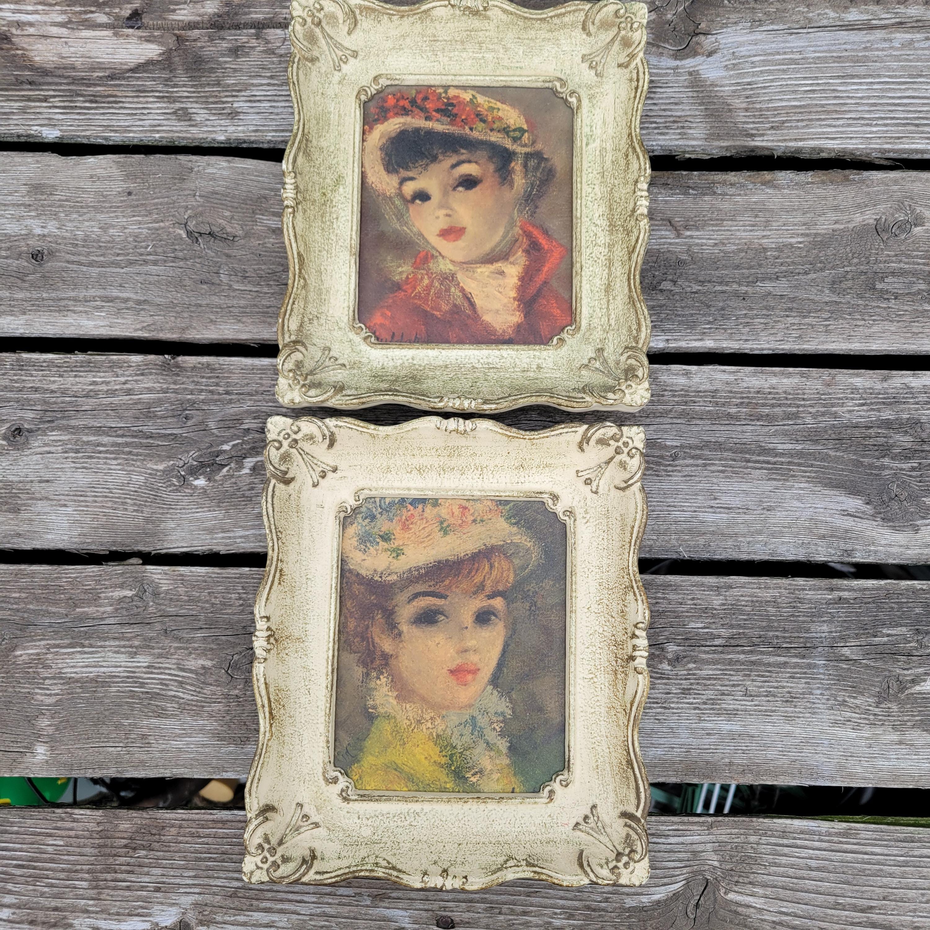 Vintage Huldah Cherry Jaffe Prints: Young Women in Hats, French ...