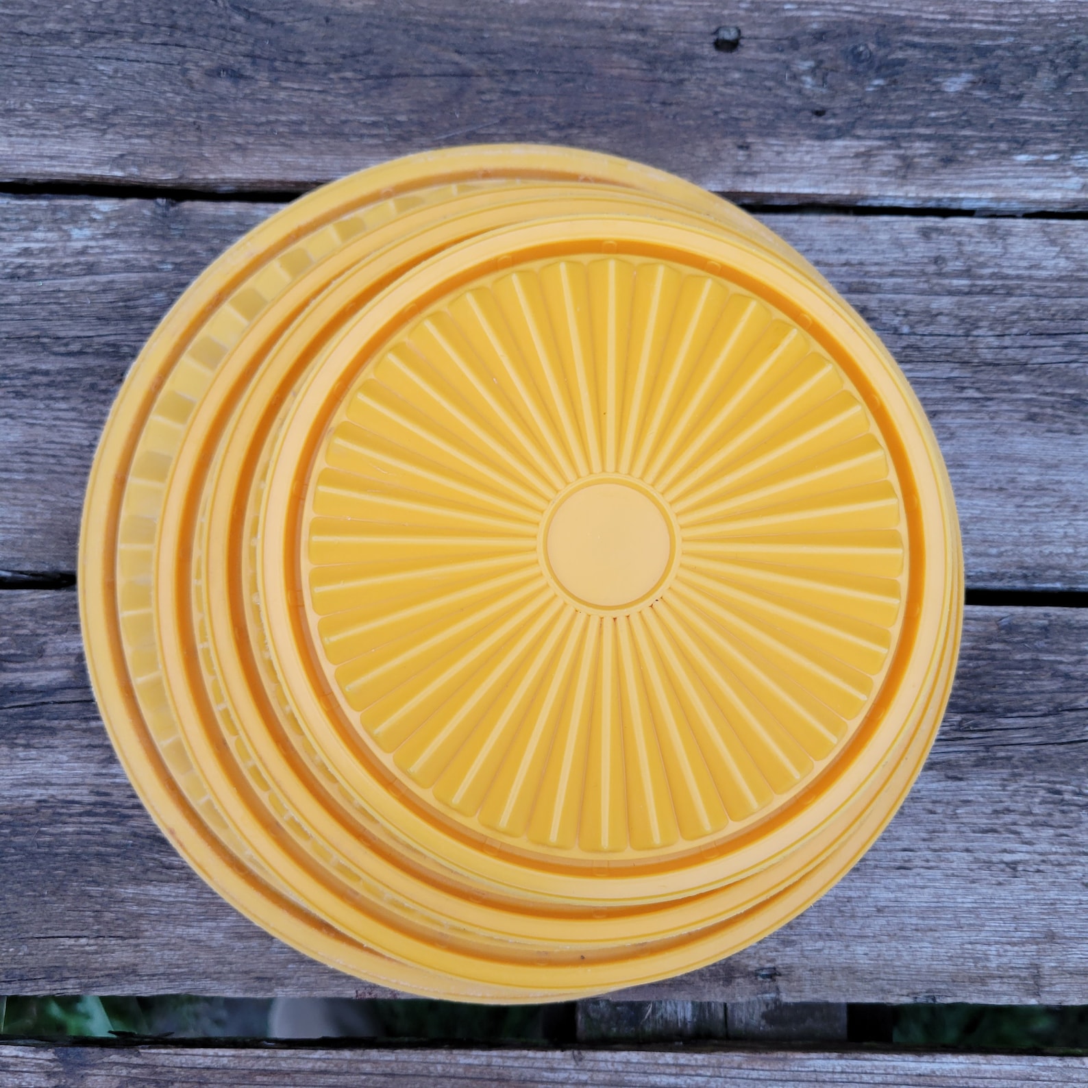 Vintage Tupperware Nesting Canisters, Set of 4, 1970's Servalier Food ...