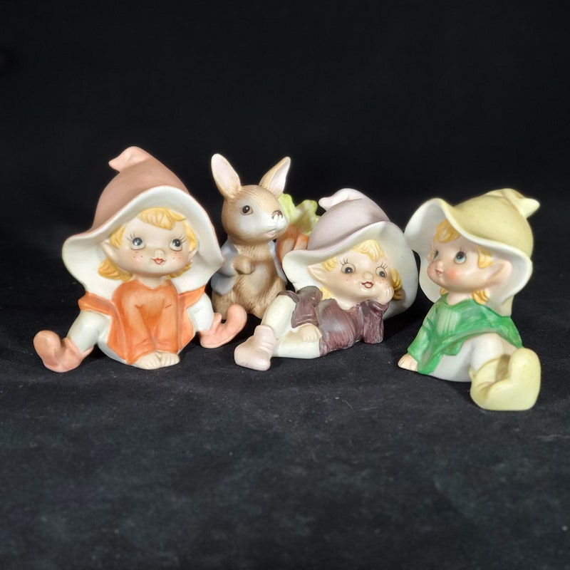 Homco Bunnies - Etsy