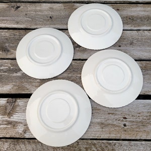 Vintage Blue Ridge Southern Pottery Inc pom Pom Saucers, Set of 4, Folk ...