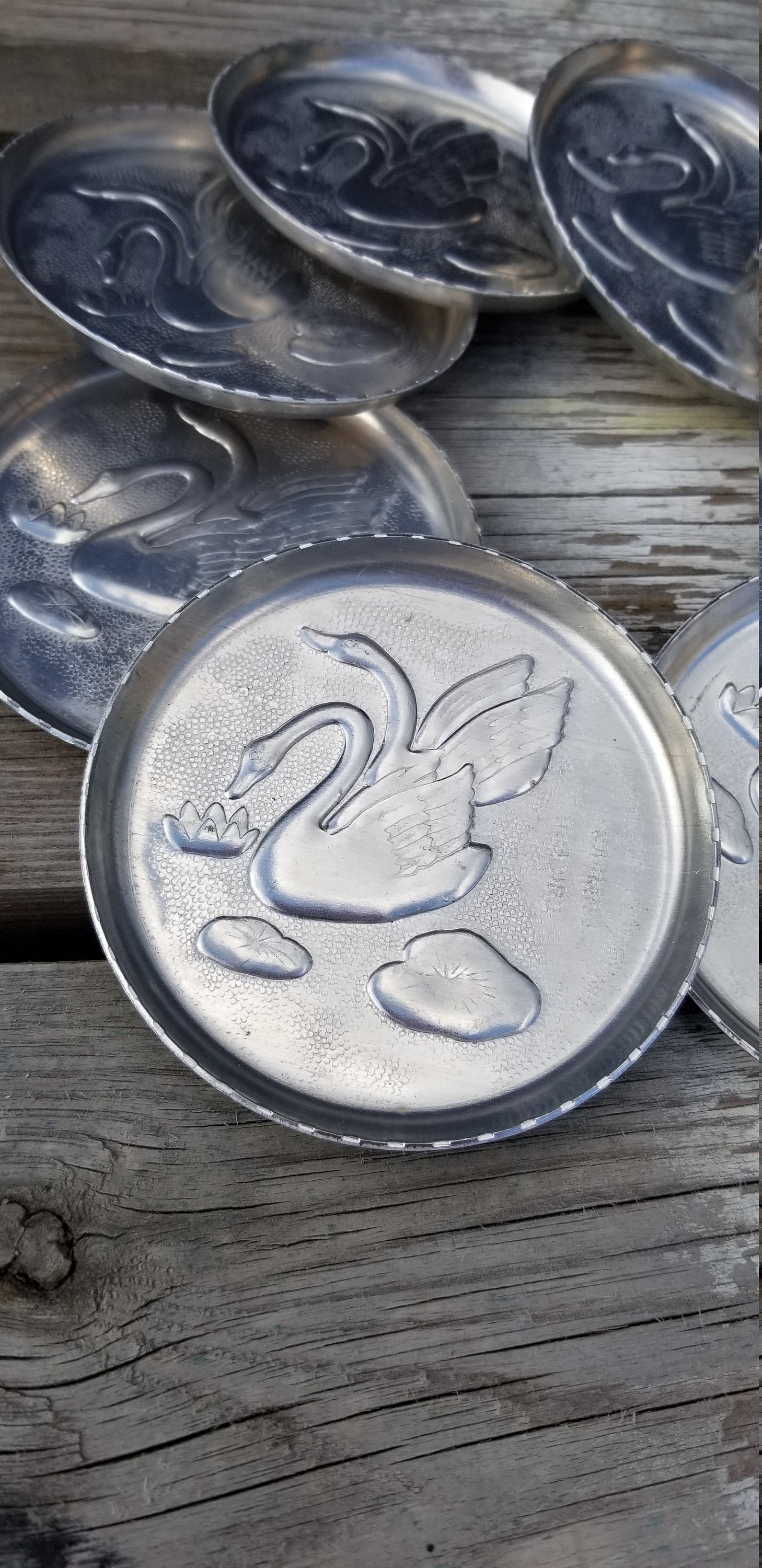 Vintage Advertising Coaster in stamped aluminum Continental | Etsy