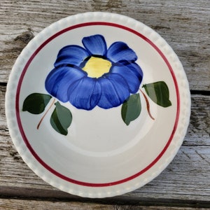 Vintage Blue Ridge Southern Pottery Inc pom Pom Saucers, Set of 4, Folk ...