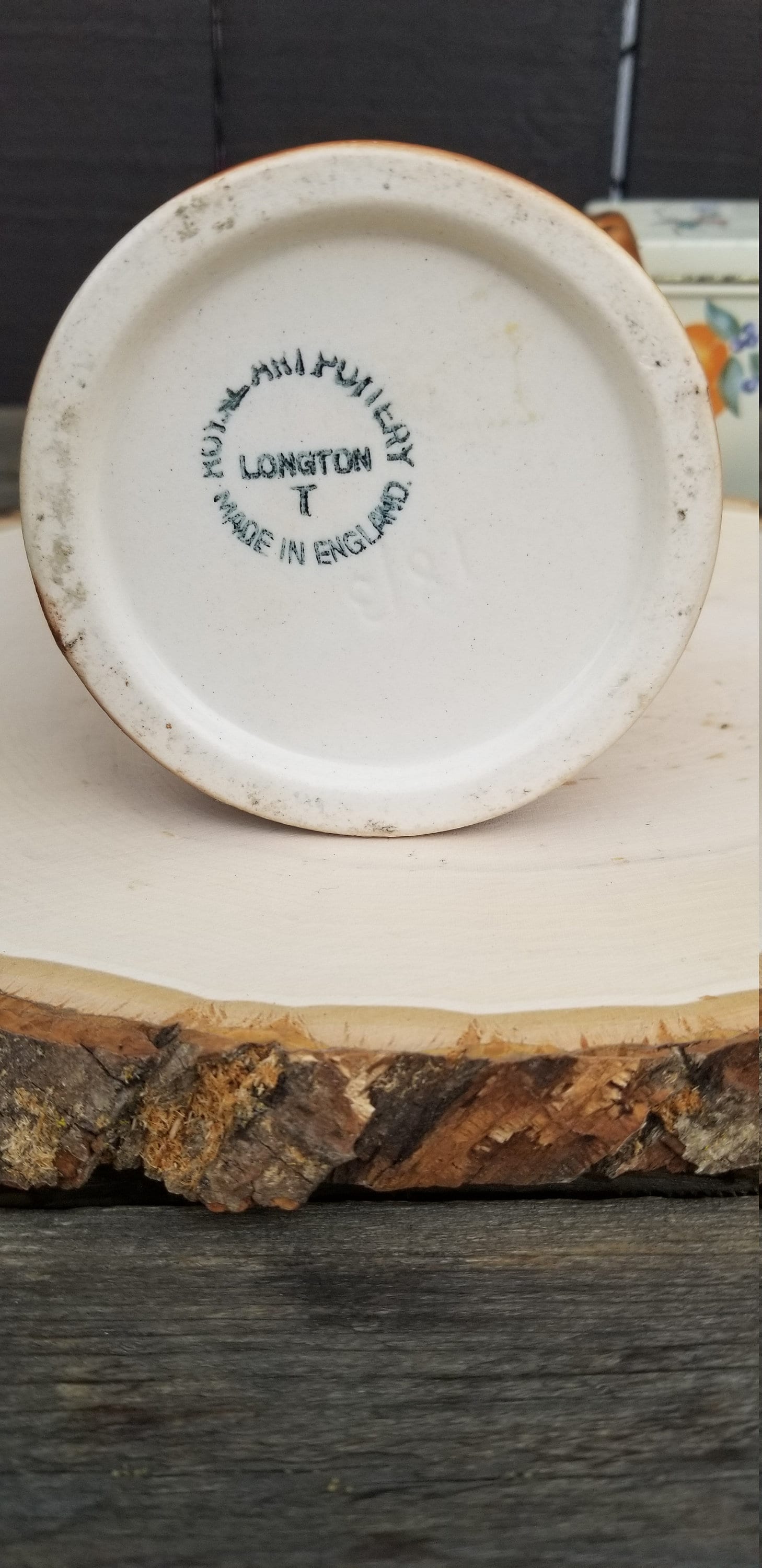 Vintage Longton Royal Art Pottery pitcher 1930s floral ribbed | Etsy