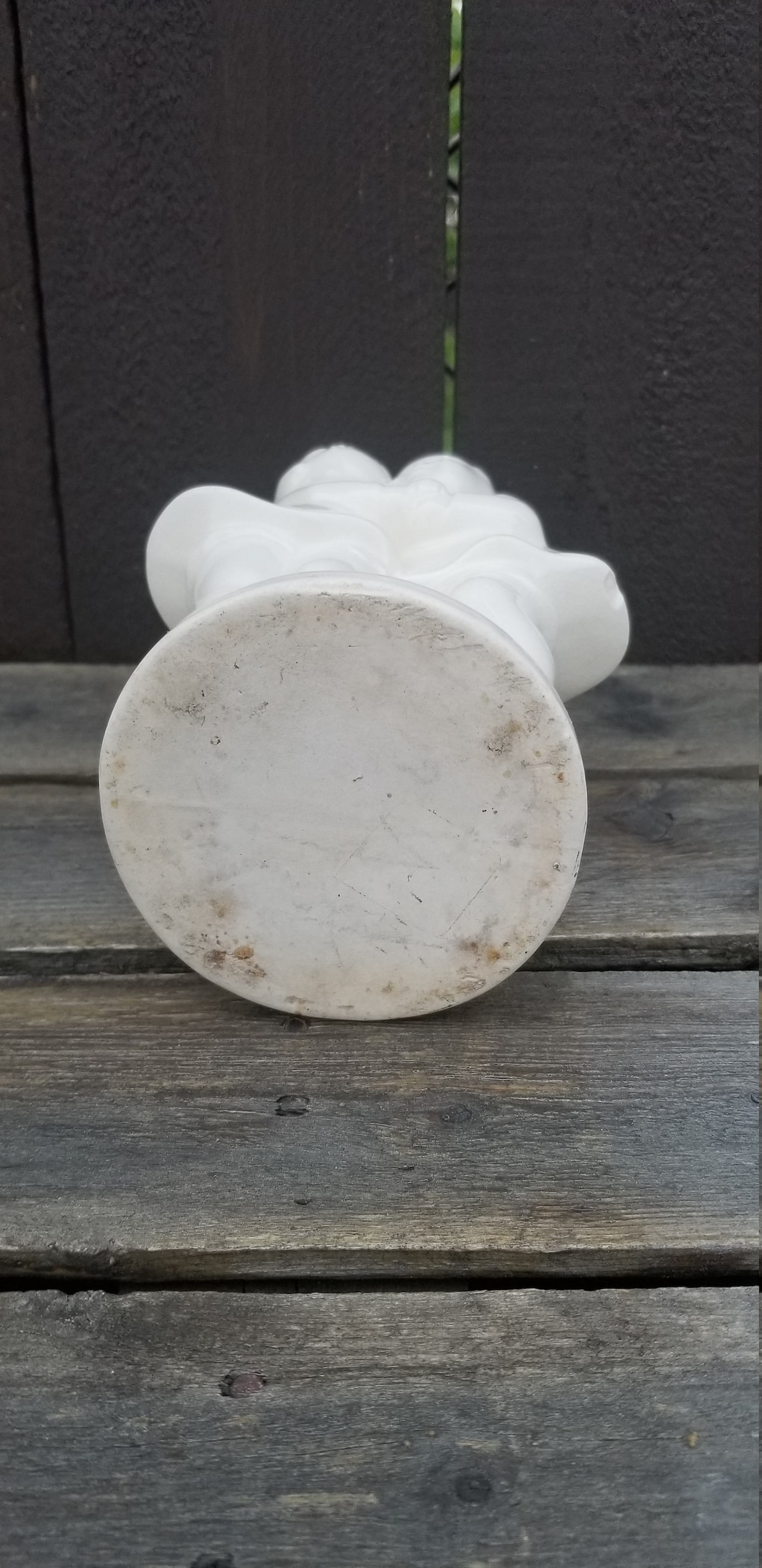 Vintage Cameron Clay Products boy & girl planter white | Etsy