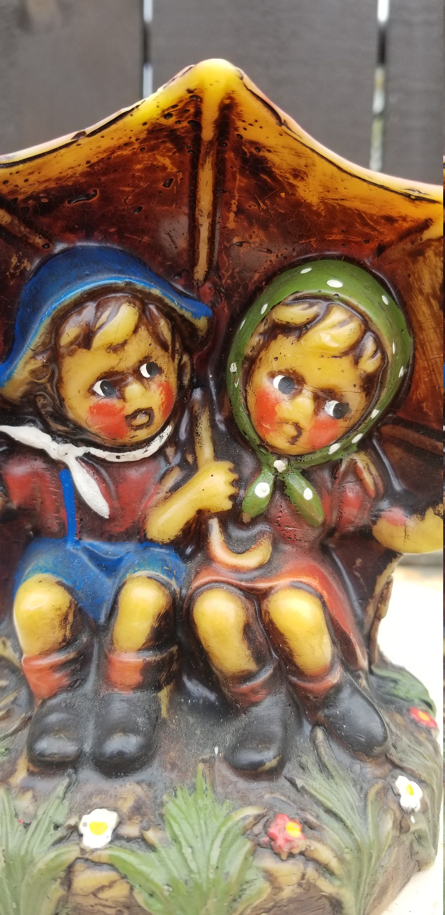 Vintage German Wax Hummel-like Sculpture Molded Wax Candle of - Etsy