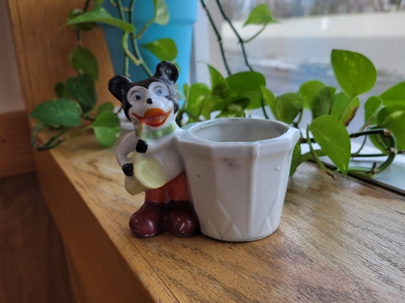 Vintage Mickey Mouse Playing Saxophone Planter 1930s Made in | Etsy