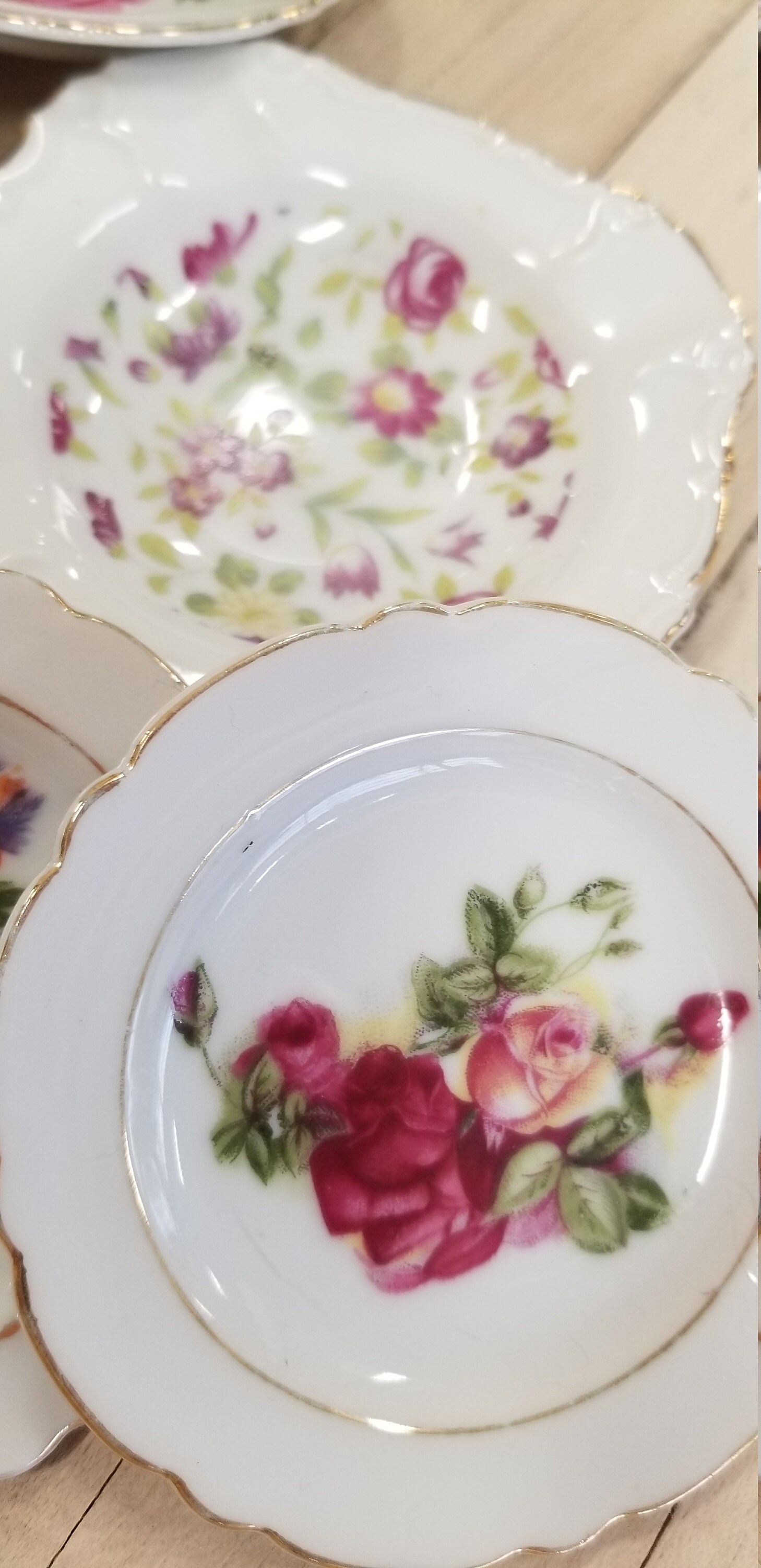 Vintage Victorian Porcelain Butter Pats Set of 5 Round | Etsy