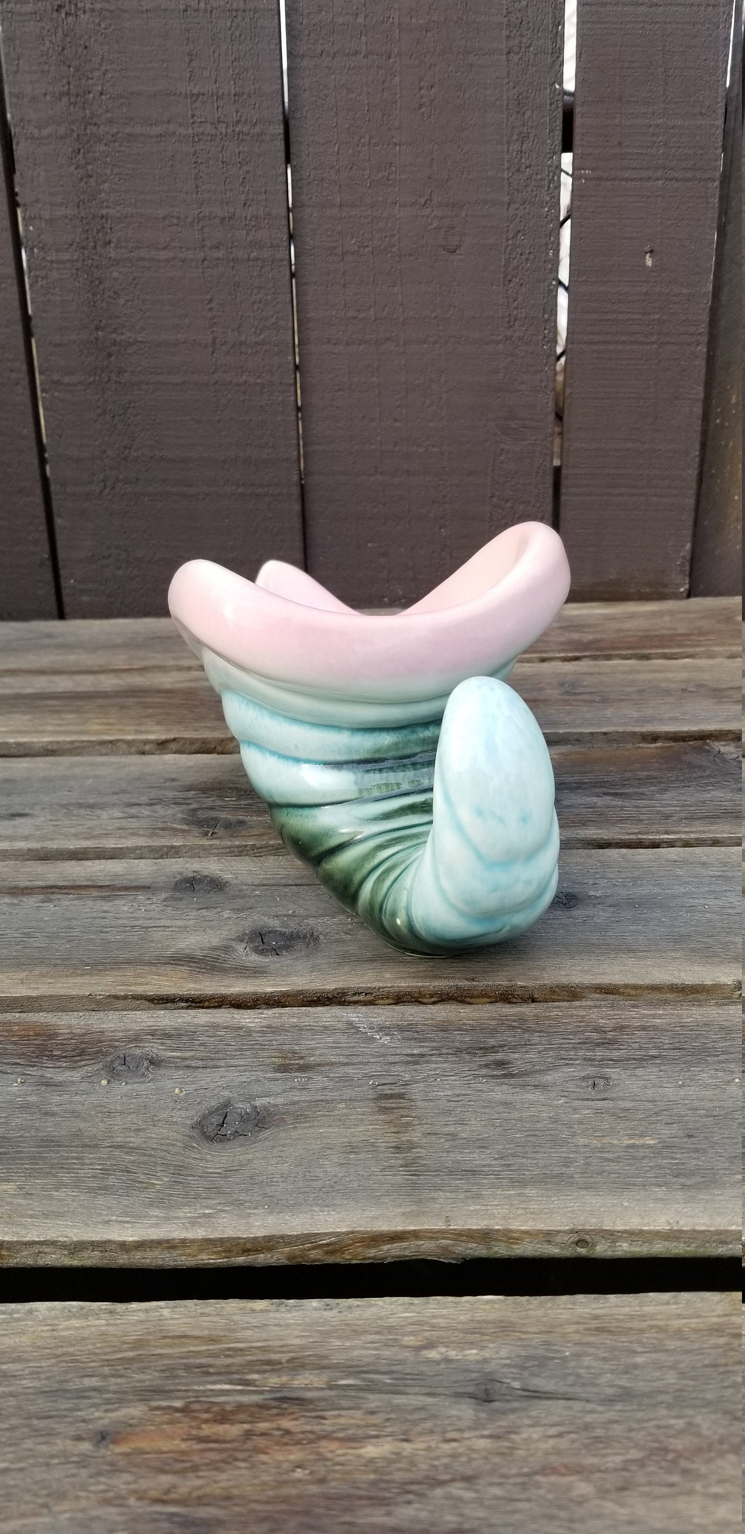 Vintage Hull cornucopia planter 1950s midcentury vase art | Etsy