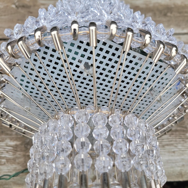 Vintage Safety Pin Light up Christmas Tree, Handmade Hobbyist Piece ...