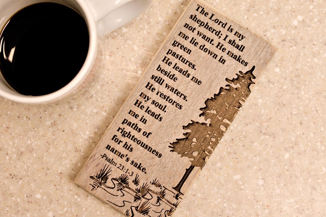 Psalm 1:3 Engraved Wooden Sign | Rustic Bible Verse Decor - Etsy