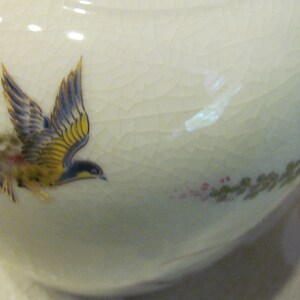 Vintage Japanese SHIBATA TOKI Ceramic Porcelain Chrysanthemum Vase Gold ...