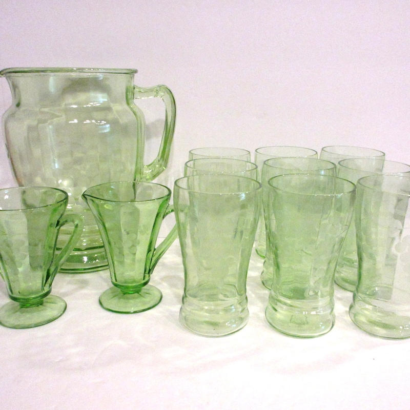 Rare Vaseline Glass - Etsy