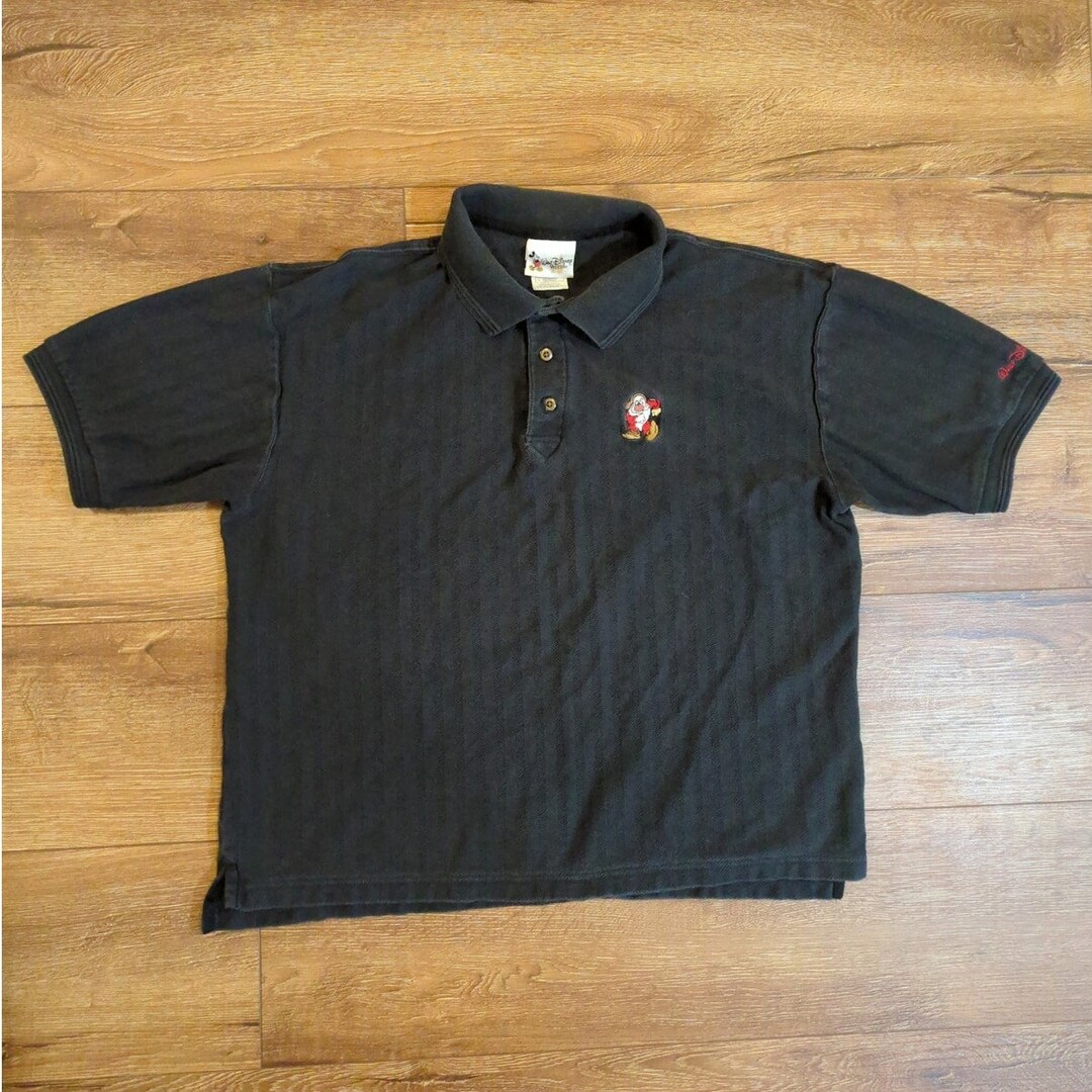 VTG Walt Disney World Grumpy Polo Shirt Adult Large Snow White Textured ...