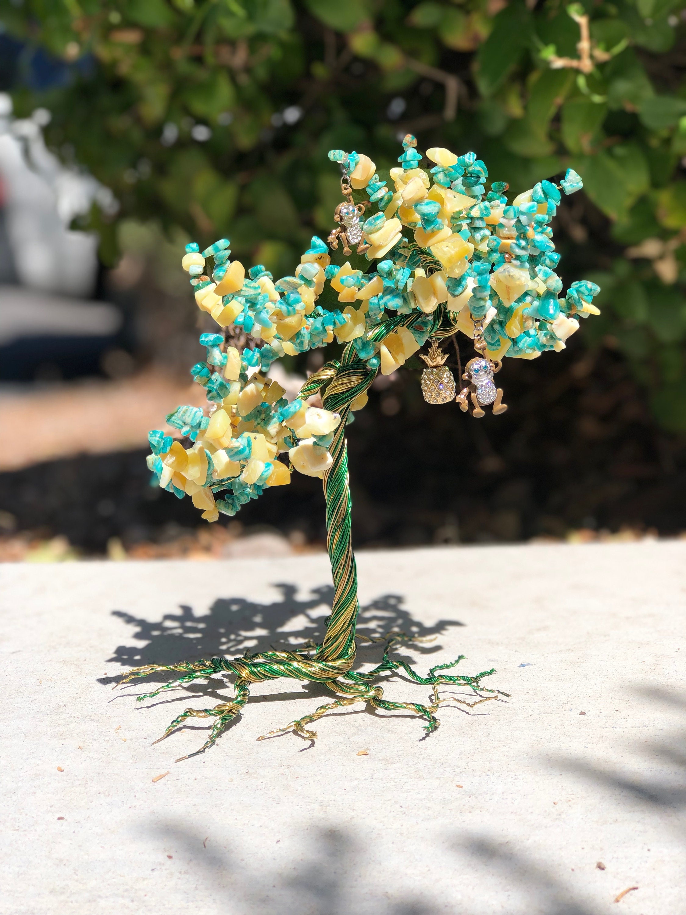 Bonsai Style Pineapple and Monkey Tree - Etsy