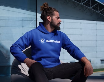 Cardano Logo Hoodie black Unisex / Soft Comfortable | Etsy